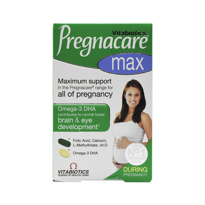 26年6月英国Pregnacare Max孕期复合维生素叶酸DHA鱼油补钙