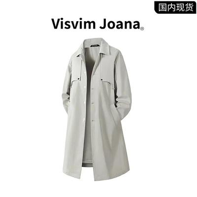 品牌现货撤柜】VISVIM JOANA翻领中长款风衣男士秋冬防风外套大衣