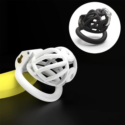 No PA ring Male Chastity Restraint Prince Albert Cage CBT Lo