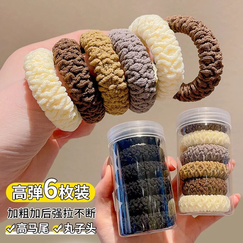 高马尾发绳2025新款高弹力耐用橡皮筋头饰女扎头发圈气质头绳发饰