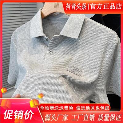 Aureus轻奢男装夏季男士短袖POLO衫英伦休闲高级运动简约轻奢上衣