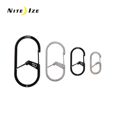 niteize奈爱G型扣钥匙挂钩登山扣户外多功能快拆钥匙环扣8字扣