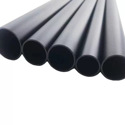 6063黑色阳极氧化铝管6063薄壁阳极氧化铝管发黑可精密切割加工