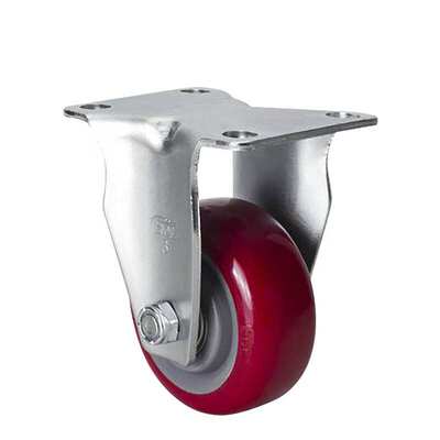 安赛瑞定向脚轮3英寸中型TPU低噪音轮工业轮承重150KG滑轮HD16218