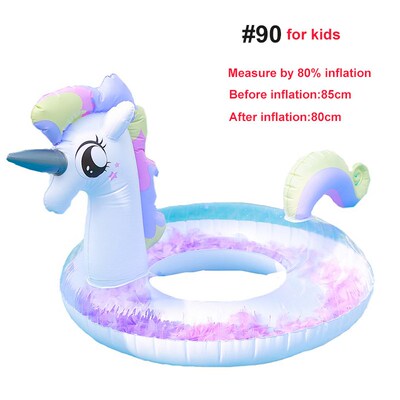 2020 nicorn Flamingo Inflatable Swimming Circle Pool Float B