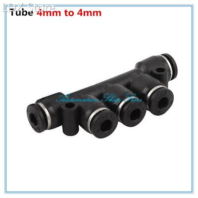 5Pcs 5 Ports Push in Pneumatic Air Quick Fittings Connector