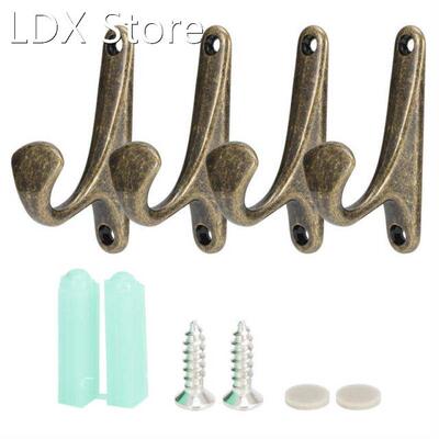 4 Sets Clothes Hook Zinc Alloy Wall-Mounted Towel Hat Coat H