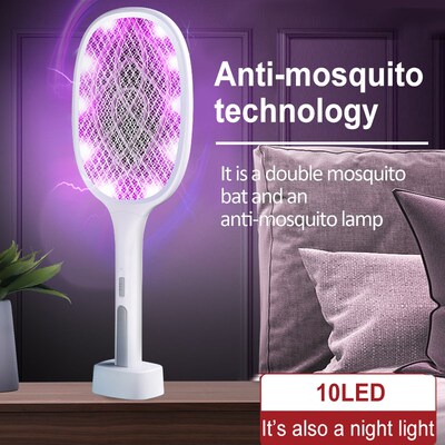 2 IN 1 LED Trap Mosquito Killer Lamp Electric Bug Zapper USB