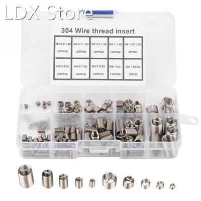 150Pcs M3-M8 Thread Repair Insert Assortment Kit Coiled Wire