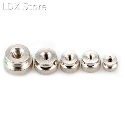 10PCS M3 M4 Nickel Plated Knurled Thumb Screws Nuts Step Han