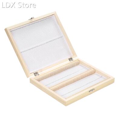 KKmoon 100-Places Wooden Slide Storage Box with Numbered Slo