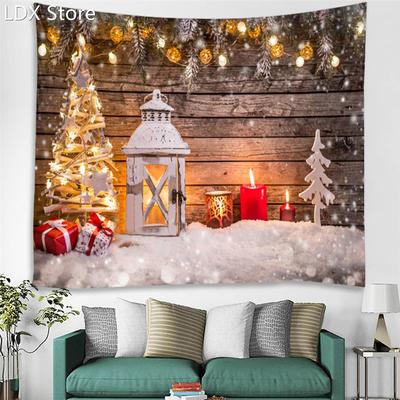 Christmas Ornaments Background Cloth Living Room Hanging Tap