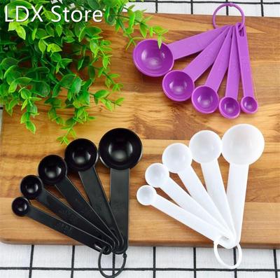 5pcs/set Kitchen Measuring Spoon Teaspoon Coffee Sugar Scoop