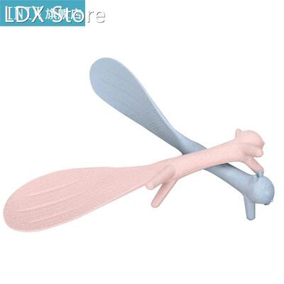 New Squirrel Soup Spoon Wheat Straw Ladle Long Handle Meal S