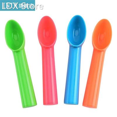 Ice Cream Scoop Plastic 4Pcs Solid Color Nonslip Fru