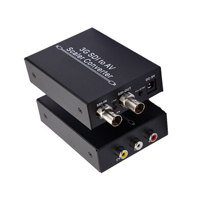 3G SDI to AV Scaler Converter SDI to AV+SDI 3G/HD/SDI to CV