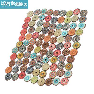 buttons for clothing button Wooden Buttons 20mm/0.8in Flowe