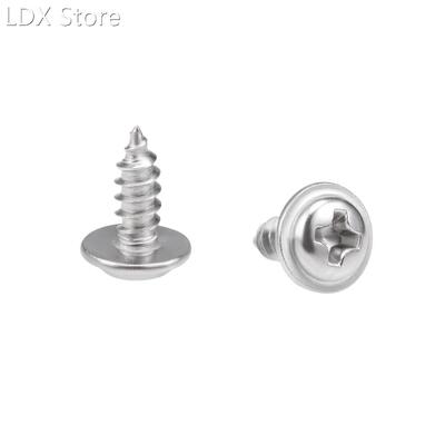 3x8mm Self Tapping Screws Phillips Pan Head With Washer Scre