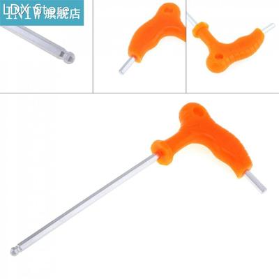 4mm T-type Crutch Allen Wrench Hand Tool with Ball Head and