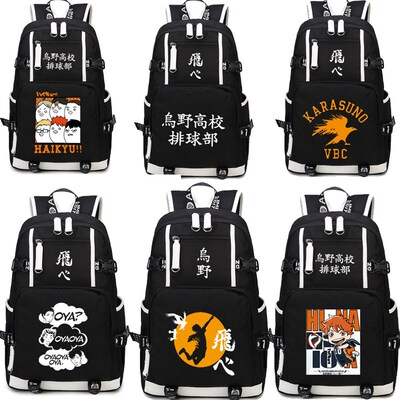 2020 new Haikyuu!! Hinata Shoyo kageyama tobio Backpack Cos
