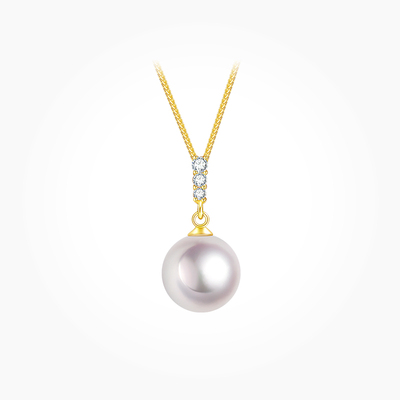 BEAUFINA18k金Akoya珍珠项链