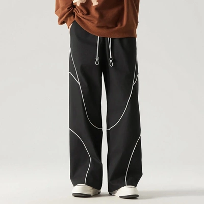 【李煜东/左航同款】辛普森一家休闲裤男宽松透气工装直筒裤男女