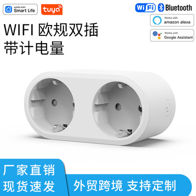 涂鸦欧规16A插座WiFi语音统计