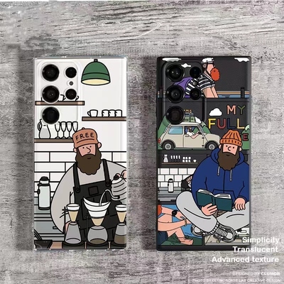 适用欧美潮牌三星s23/s21 s24u手机壳note20ultra全包 plus原创s20fe软s25ultra