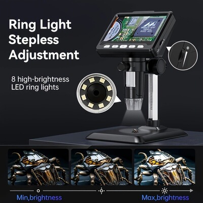 1000X Real Shot Digital Microscope 4.3 Inch Digital显微镜