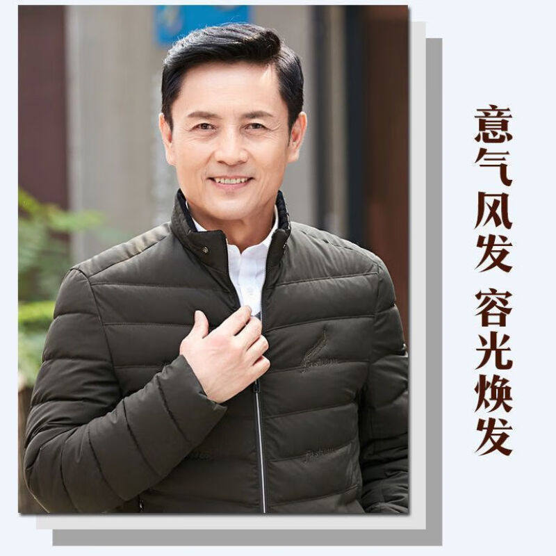 语陈中年男士真发假发短发中老年假发男爸爸帅气逼真发型真人发丝