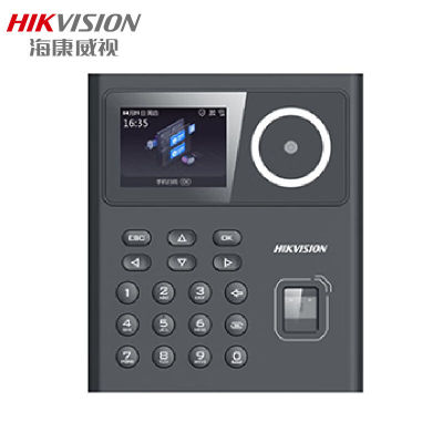 海康威视（HIKVISION）指纹密码门禁打卡考勤机500张人脸单机版联