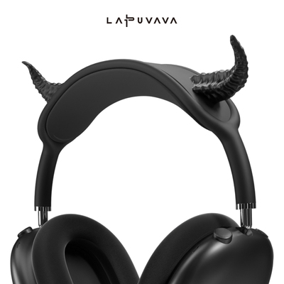 LAPUVAVA适用AirPodsMax苹果头戴式耳机头梁横梁保护套恶魔女王装饰可替换硅胶头梁套可拆卸