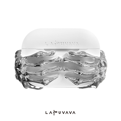 LAPUVAVA琉克电镀银AirPodsPro2苹果二代耳机壳液态硅胶保护套