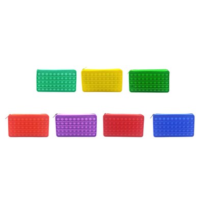 Finger Toy Pencil Bag Push Bubble Silicone Austism Antistres