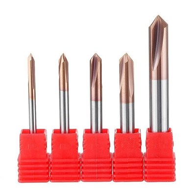 3 Flutes 60 Degree Chamfering Mill AlTiN Coated HRC55 2/3/4/