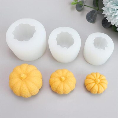 Pumpkin Shape DIY Candles Mould Aromatherapy Plaster Epoxy C