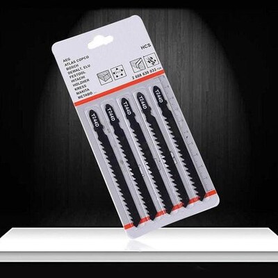 5PCS T144D T244D T111C T127D  HCS T-Shank Curved Jigsaw Blad