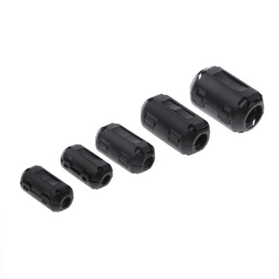 Clip-on Ferrite Ring Core RFI EMI Noise Suppressor Cable Cli