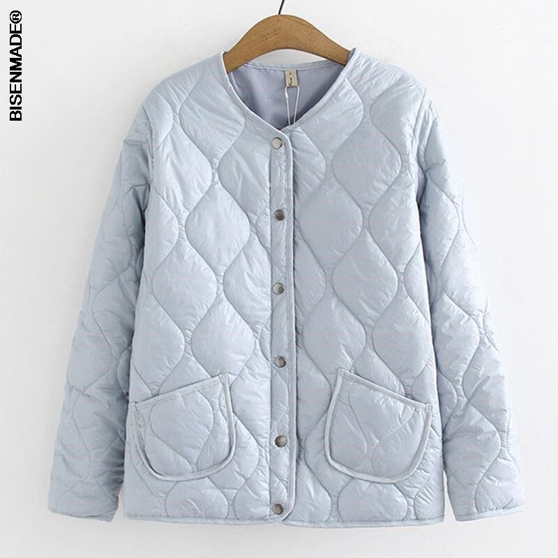Women Clothing Parka Plus Size Autumn Winter Single Breasted_虎窝淘