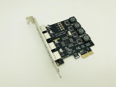New 4Port USB 3.0 PCI-E Card USB3.0 HUB PCI Exprss PCI-E to