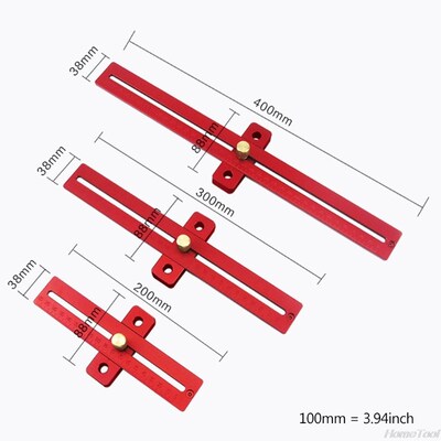 Aluminum Alloy Metric Line Scribe Ruler Positioning Measurin