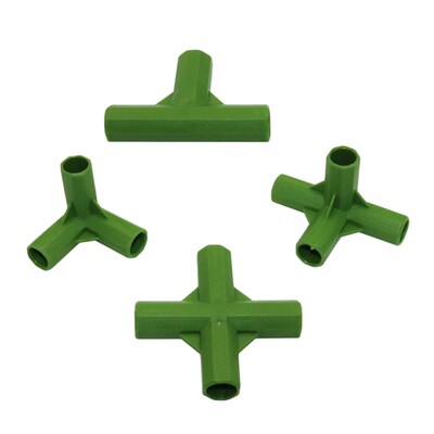 Plastic Flower support Lawn Stakes Edging Corner Connectors