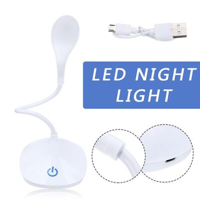 1pc Table Lamp USB Rechargeable LED Desk Lamps 3 Modes Adjus