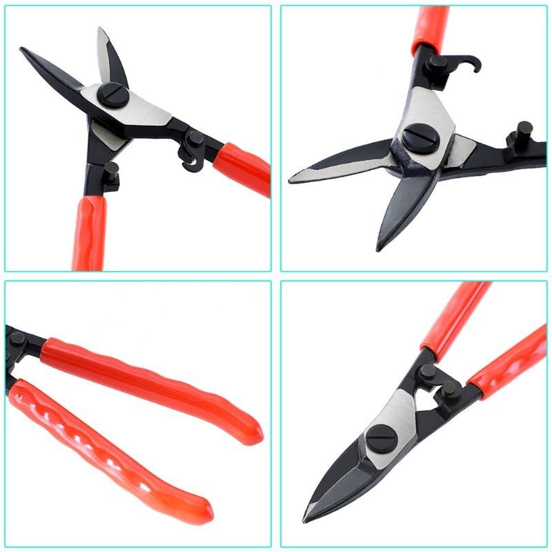 7in Metal Sheet Shears Steel Straight Head Tin Snips Scissor_虎窝淘