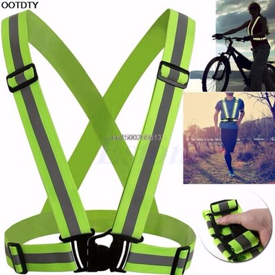 1PC Adjustable Safety Security High Visibility Reflective Ve