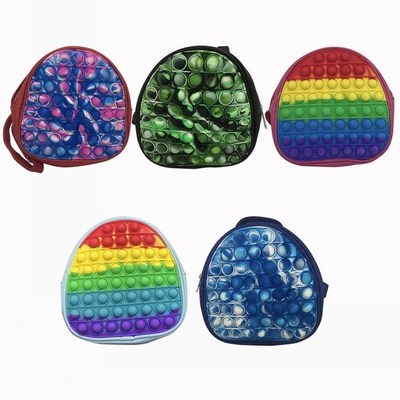 Fidget Toys Push Bubbles Child Bag Anti-Stress Tie-Dye Push