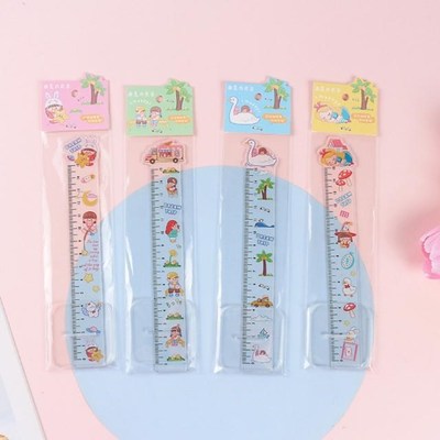 Plastic Carton Ruler Straight Ruler Math Rulers Measuring A