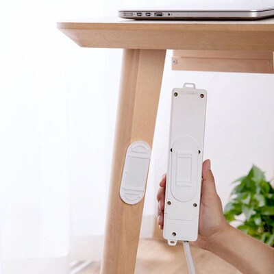 Wall-Mounted Sticker Punch-free Plug Fixer Home Self-Adhesiv