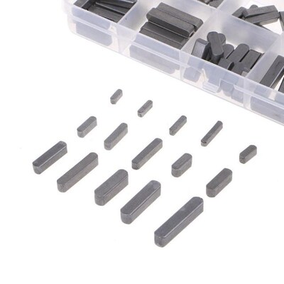 140pcs Round Ended Feather Key Parallel Drive Shaft Keys Set