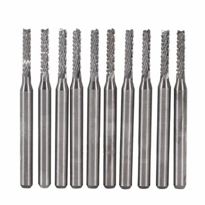 10pcs/ 2mm Cemented Carbide End Mill Engraving Bits Carving